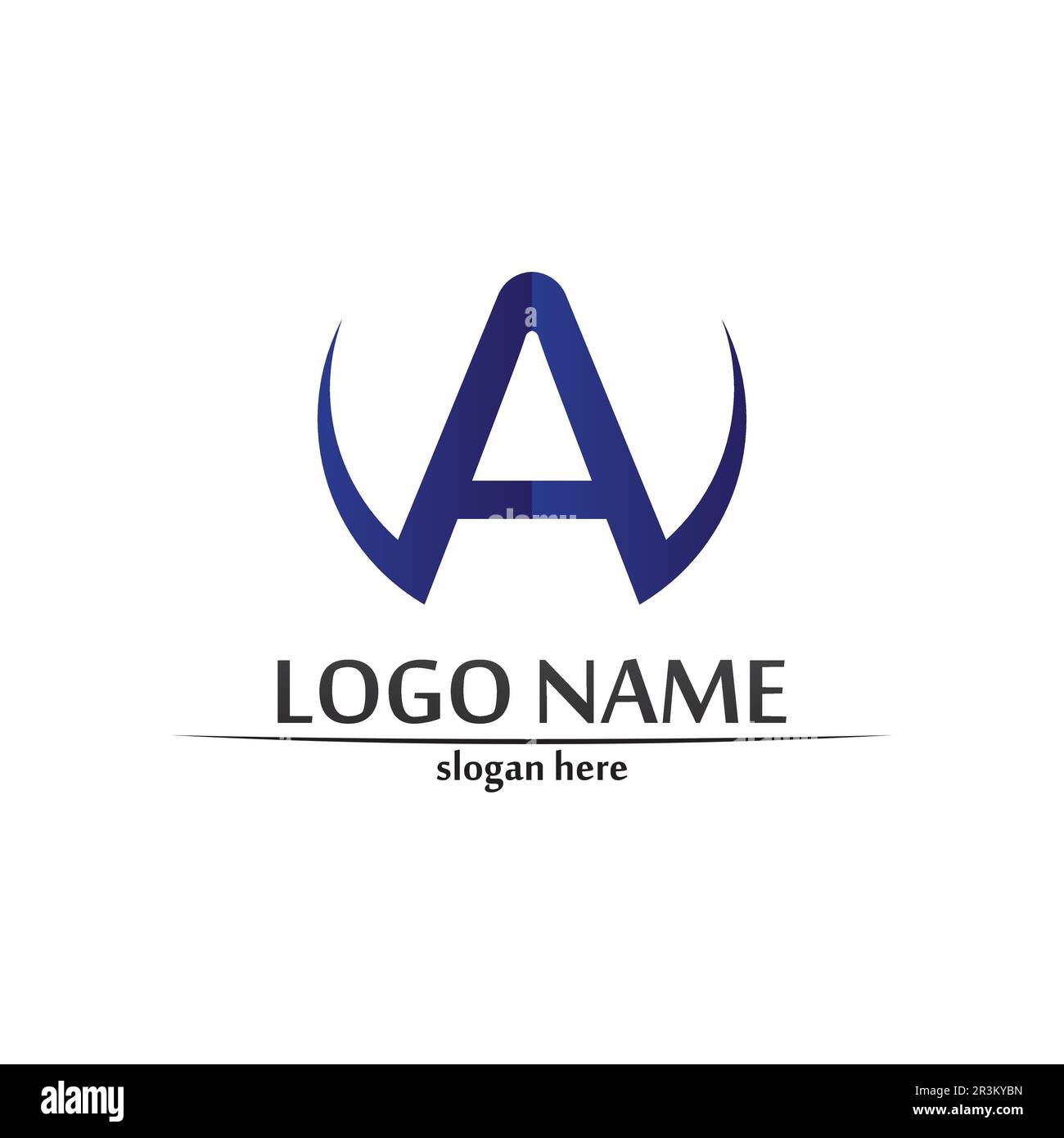 A Letter Template vector icon illustration design Stock Vector Image ...