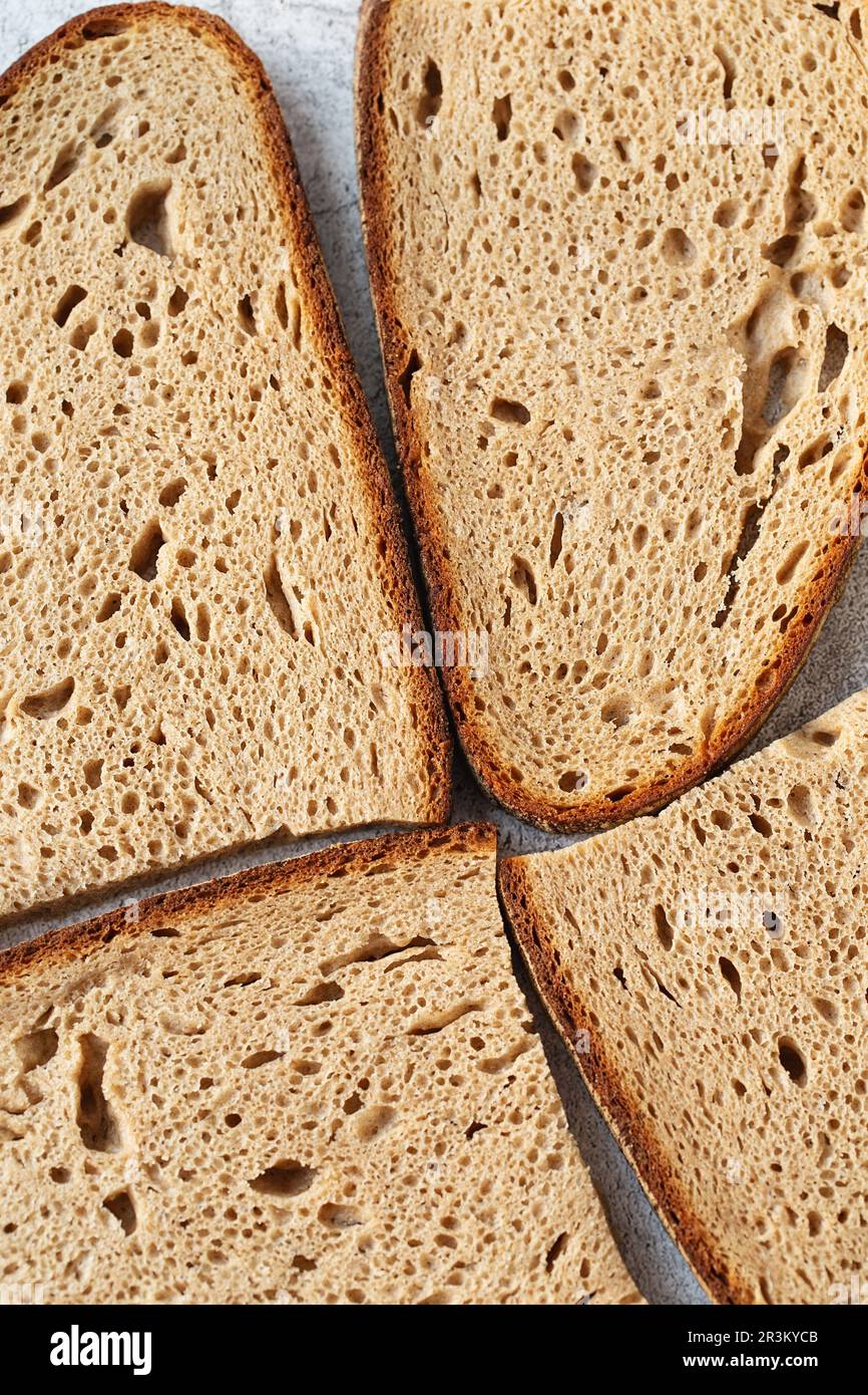 Whole wheat bread. High resolution brown bread texture background ...
