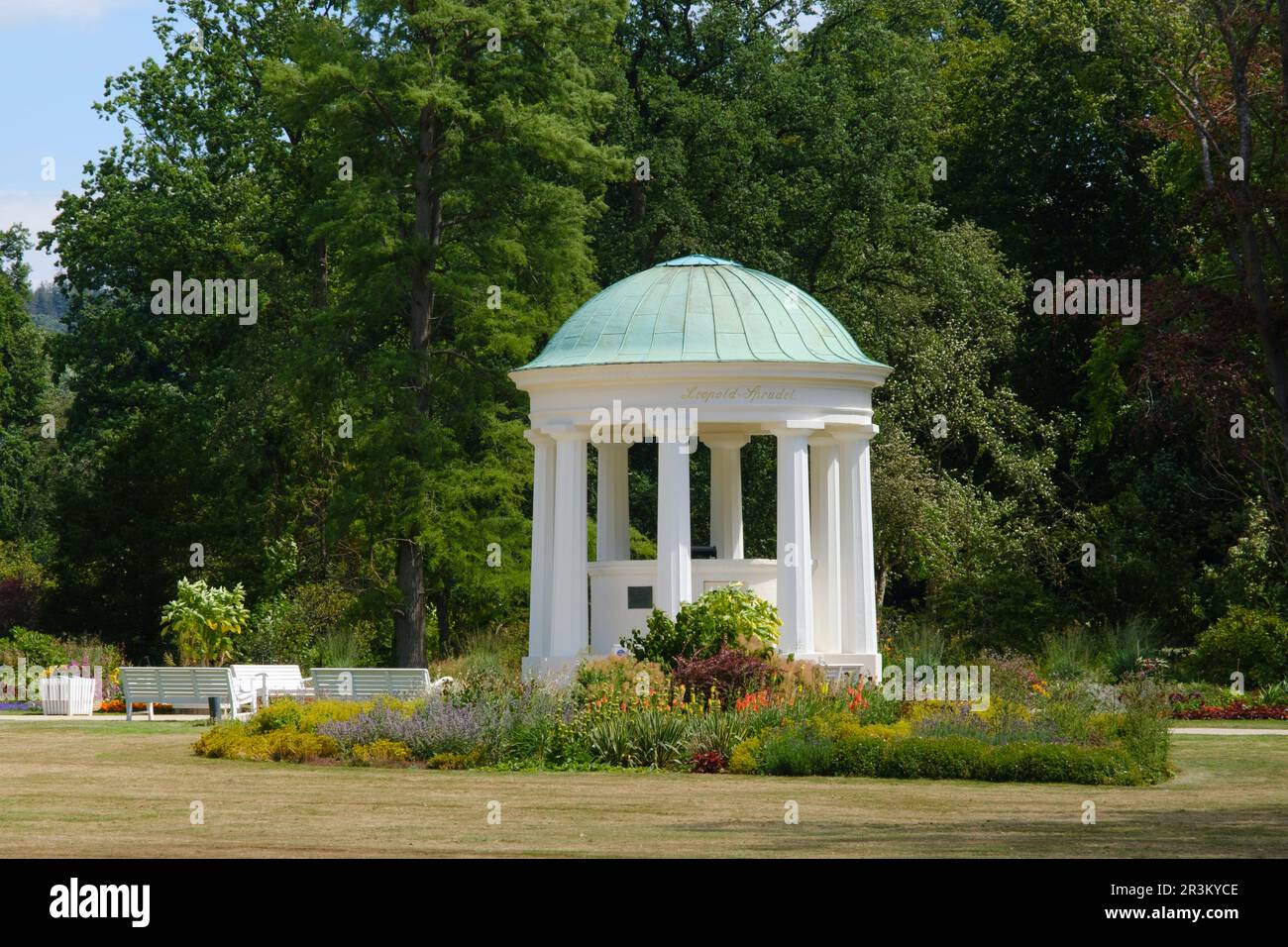 Spring temple at the Spa gardens of Bad Salzuflen Stock Photo - Alamy