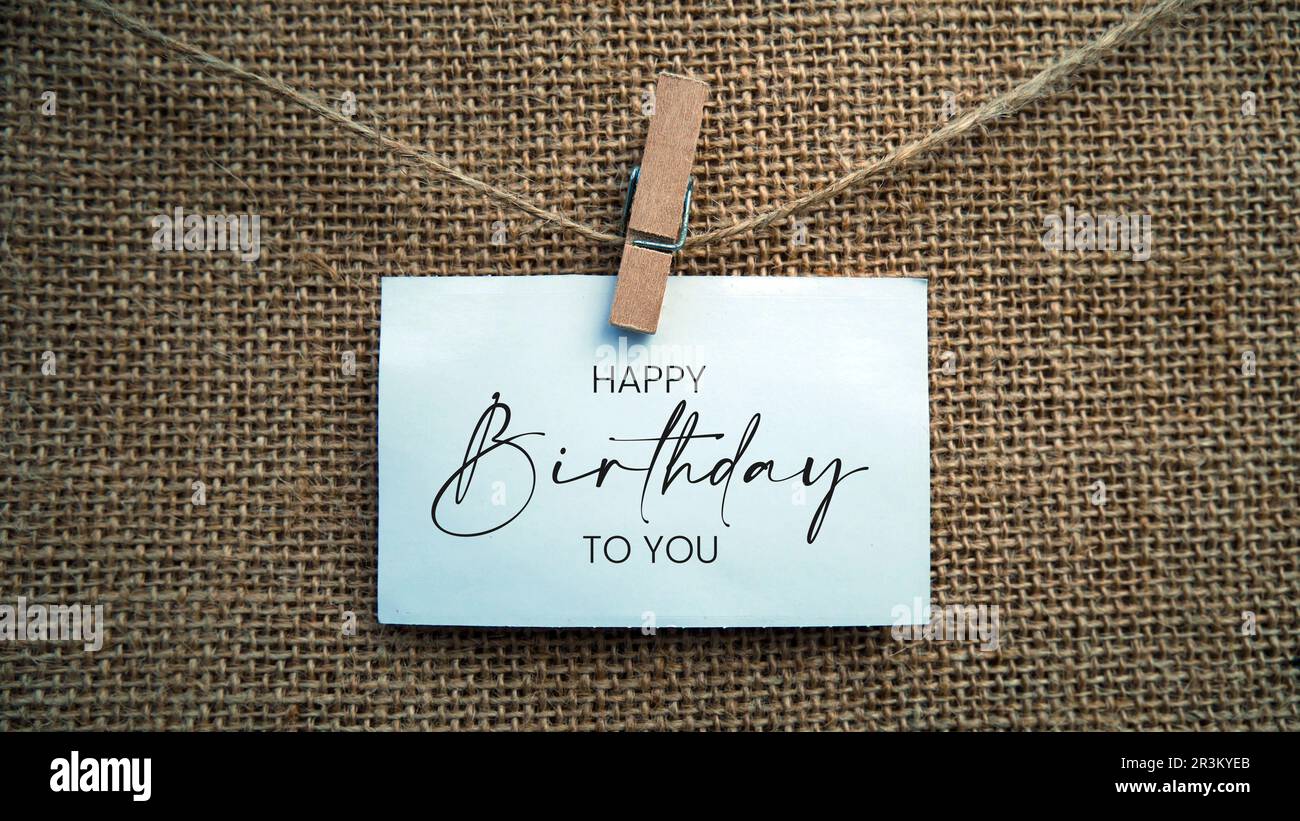 Happy birthday greeting card handwriting hi-res stock photography and ...