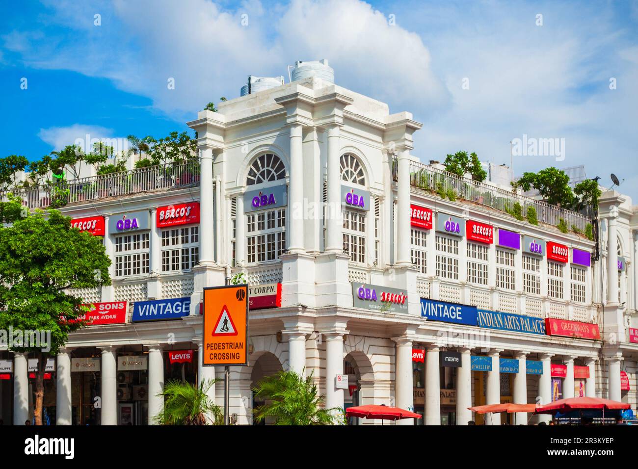 NEW DELHI, INDIA - SEPTEMBER 26, 2019: Connaught Place or CP is one of ...