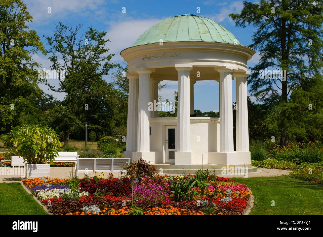 Spring temple at the Spa gardens of Bad Salzuflen Stock Photo - Alamy