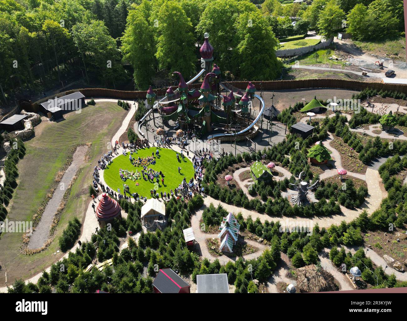 A view of people in 'Lilidorei', the brand-new attraction, created from ...