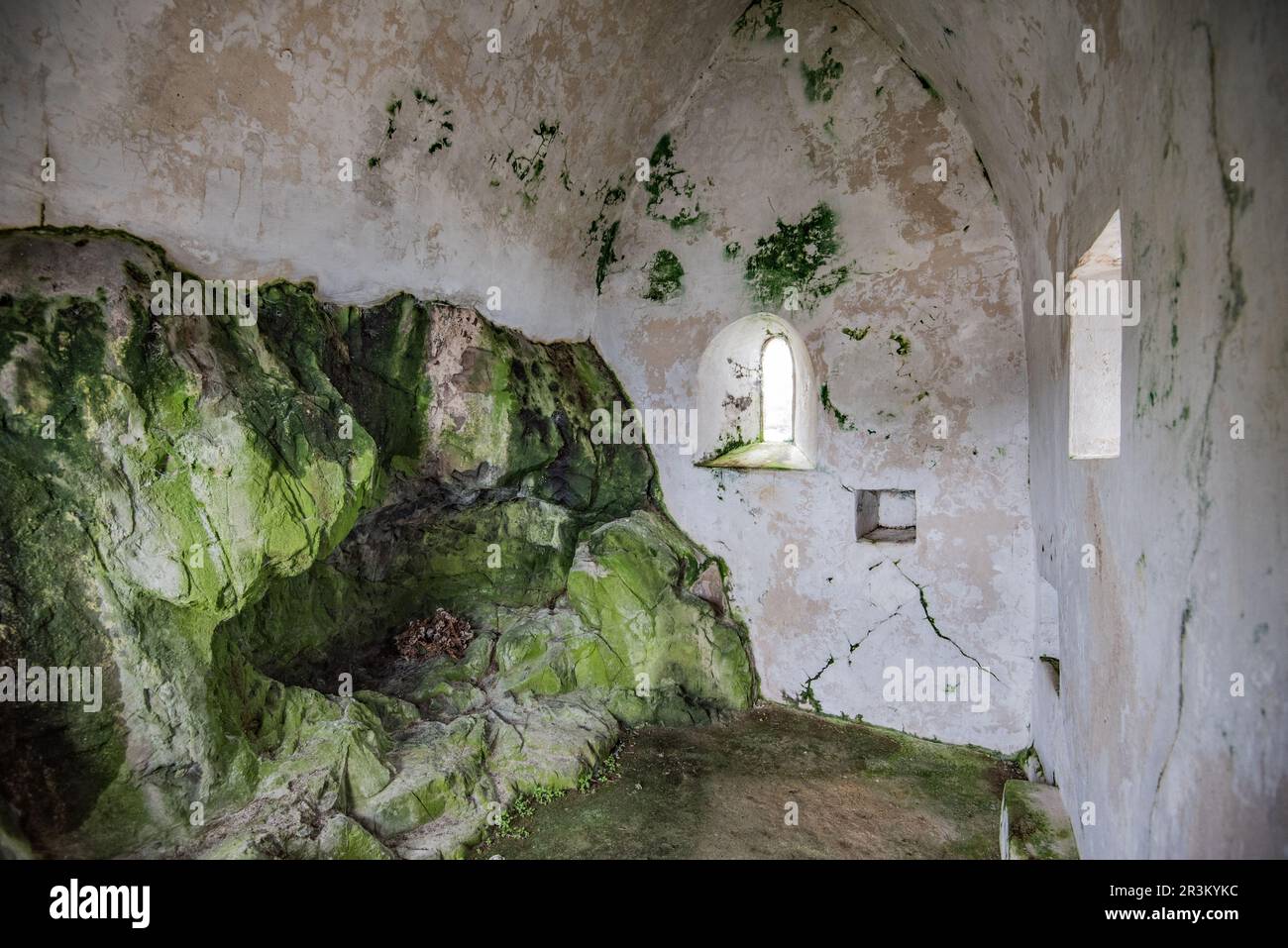 The interior of 'TheHermitage'......structure thought to have been used ...