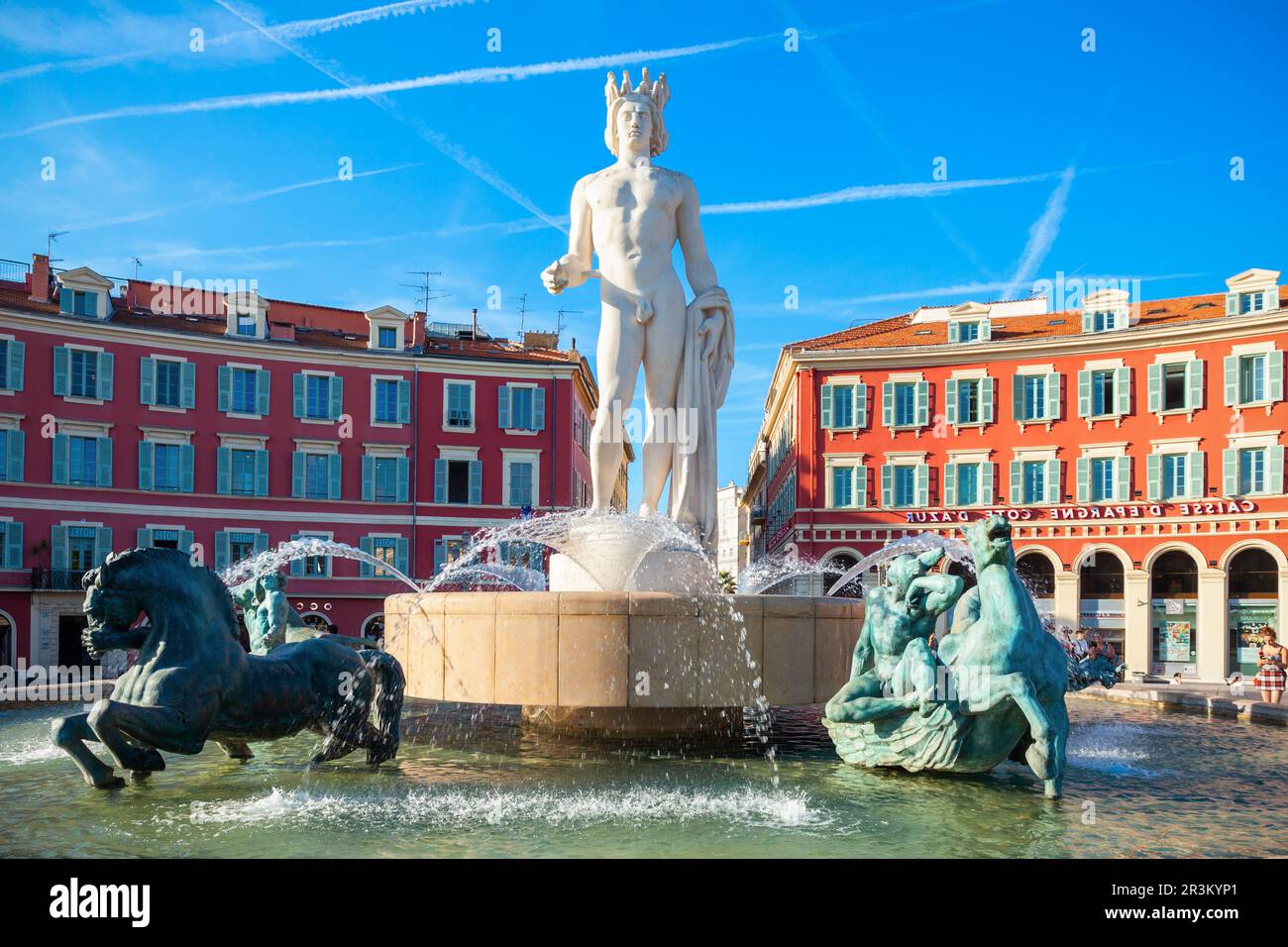 Apollo fountain plaza hi-res stock photography and images - Alamy