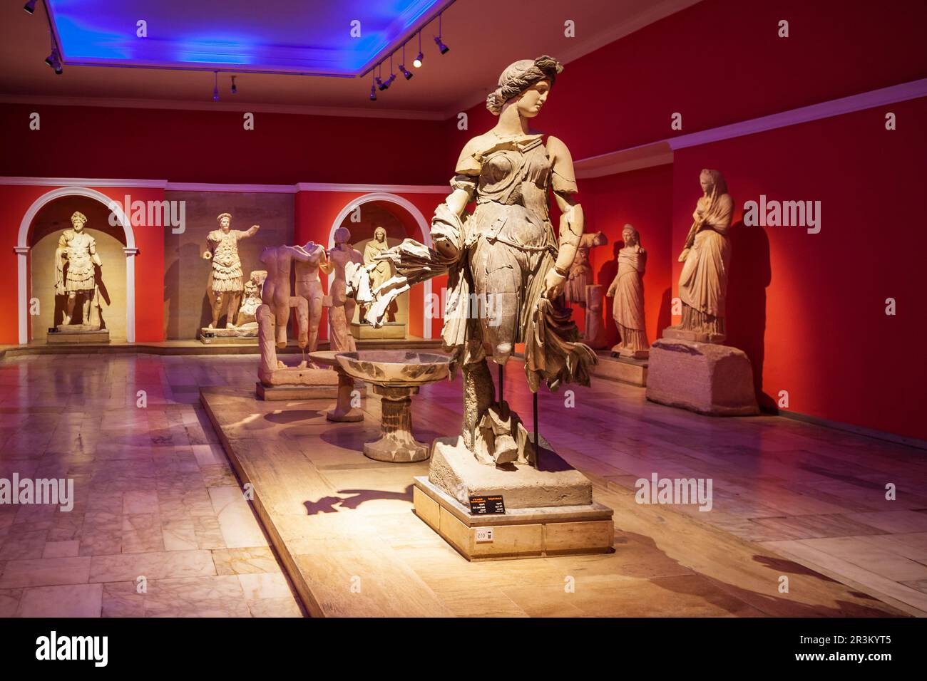 ANTALYA, TURKEY - SEPTEMBER 14, 2014: Antalya Archeological Museum is ...