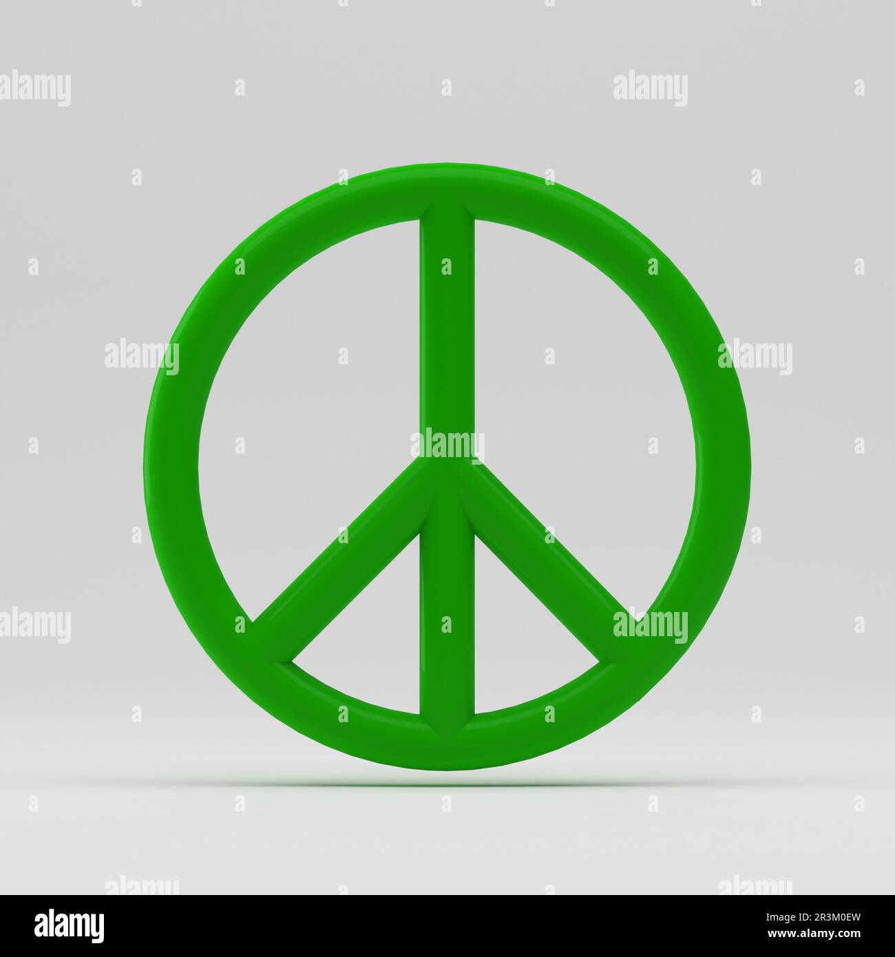 Colored peace symbol in front of background - 3D Illustration Stock ...