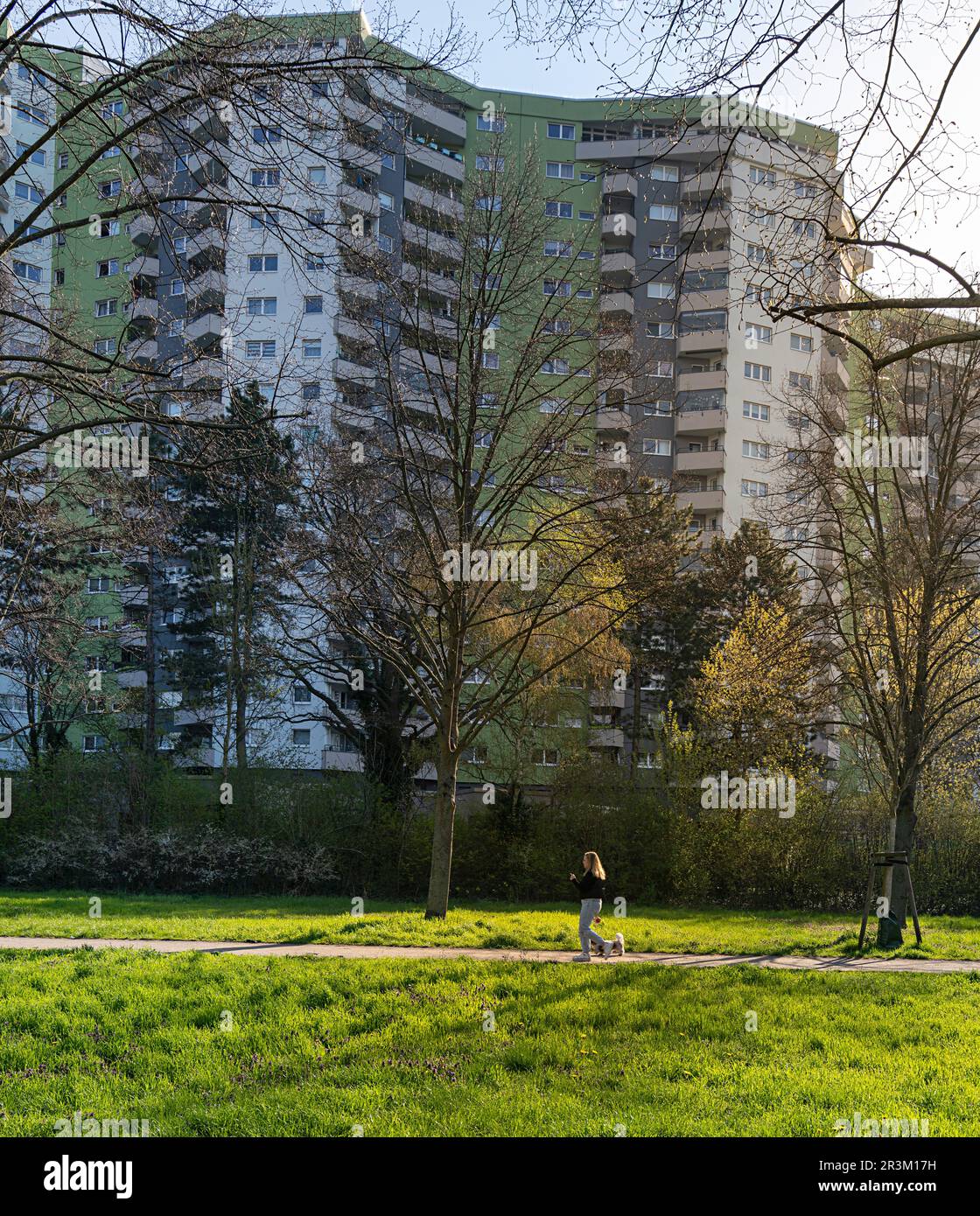 High-rise Buildings In The Residential Area Märkisches Viertel In ...