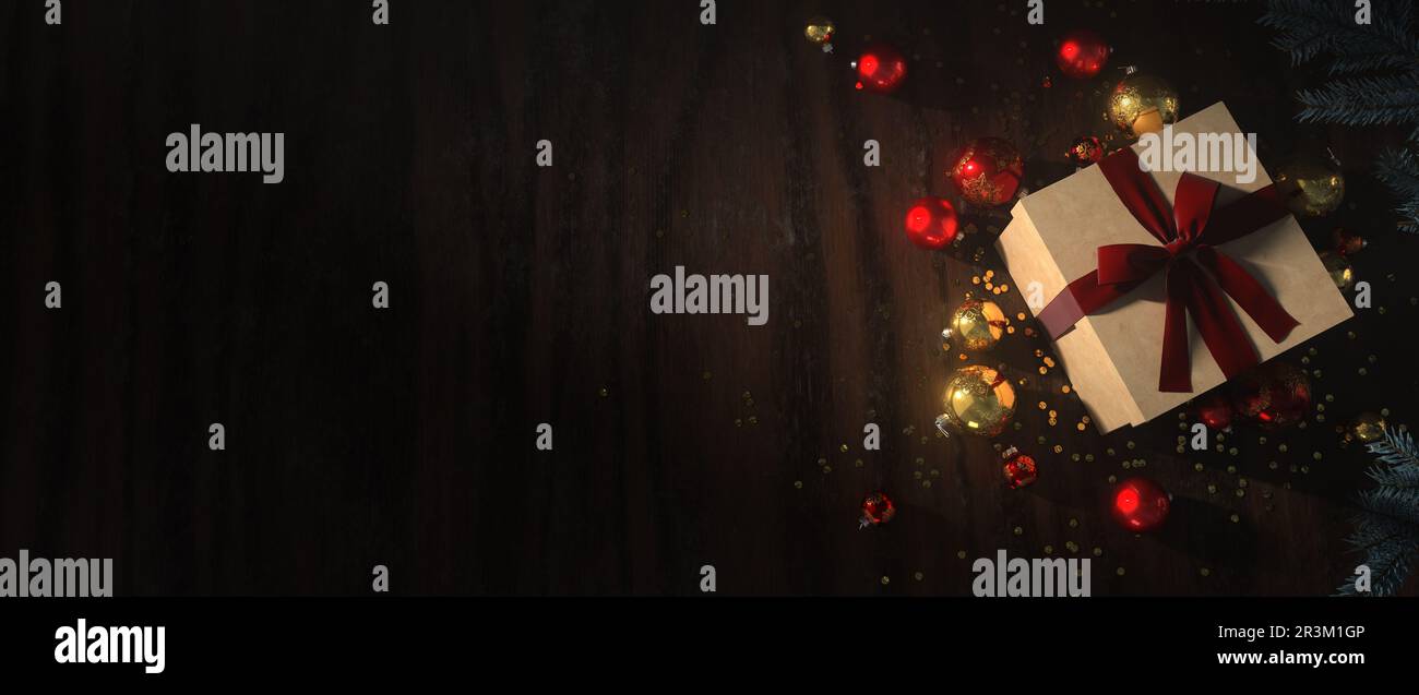 Magic Christmas Banner Stock Photo - Alamy