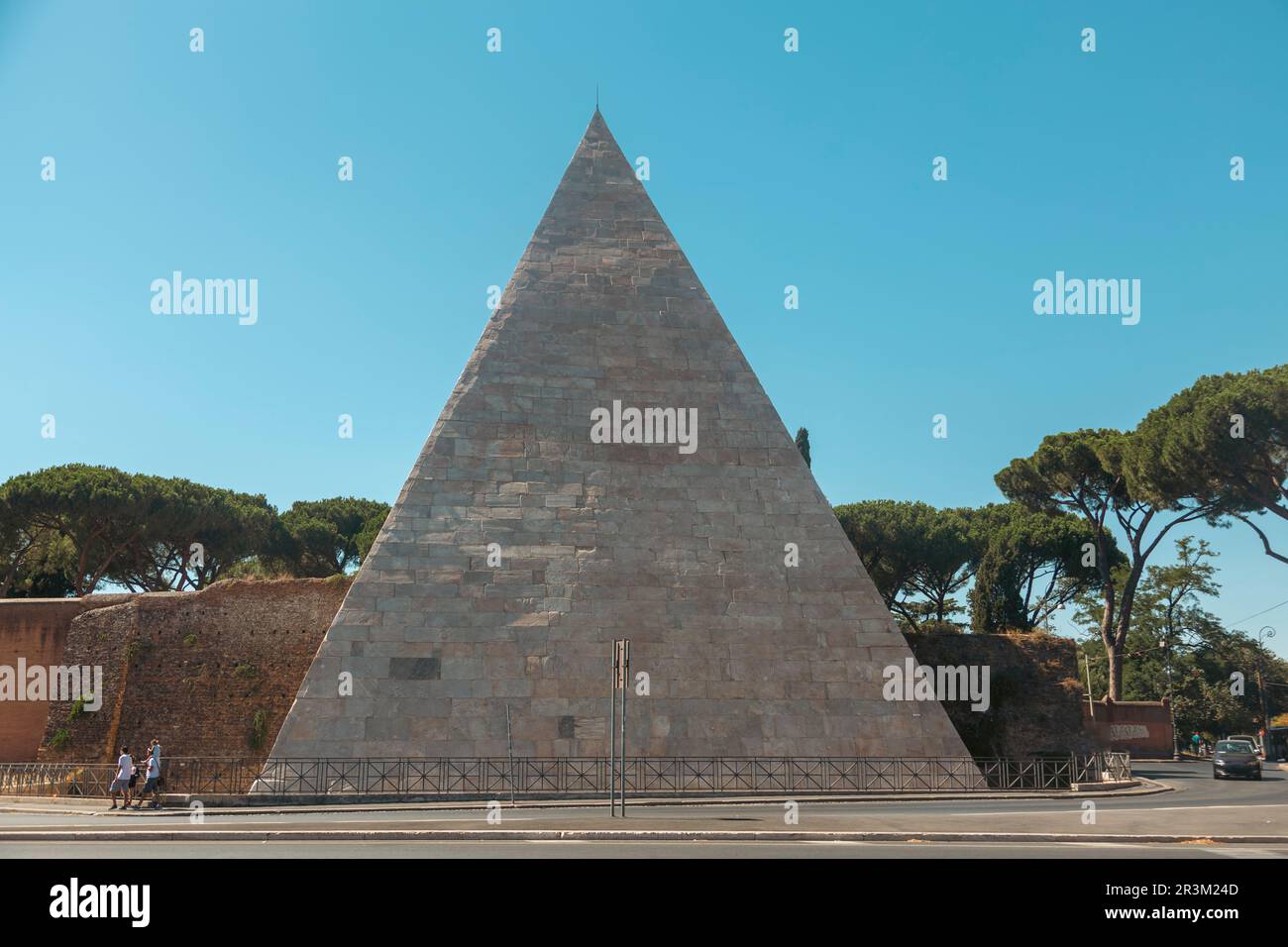 The pyramid of Cestius is a Roman Era pyramid in Rome, Italy, It is of ...