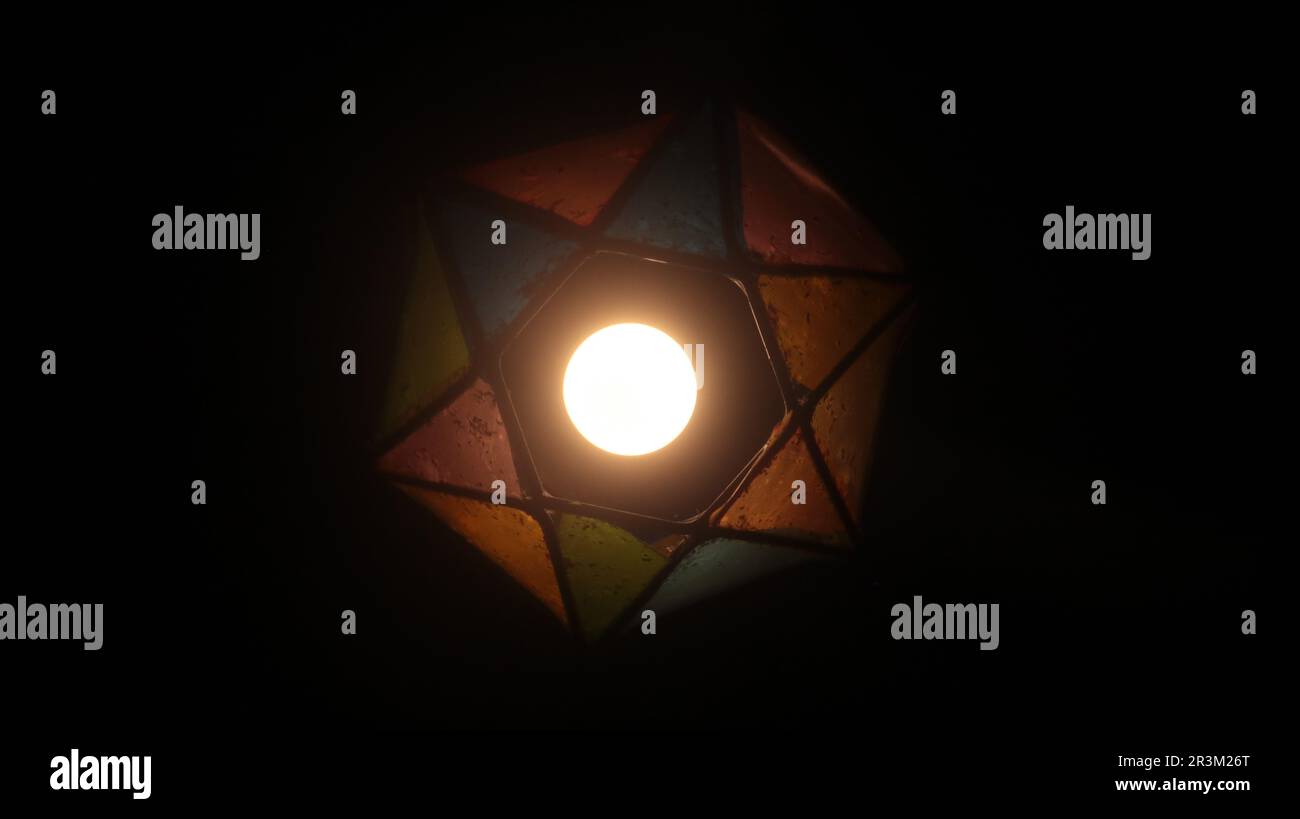 Retro style hanging light shade hi-res stock photography and images - Alamy