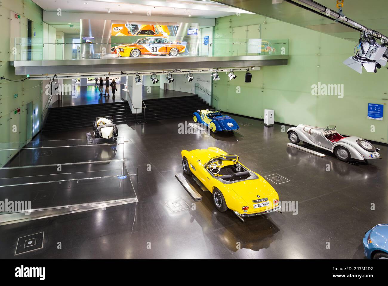 Munich, Germany - July 08, 2021: BMW Museum interior, it is an ...