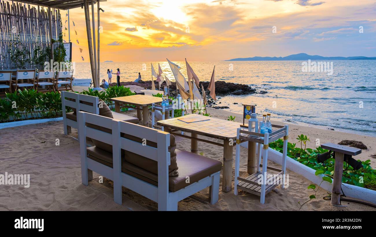 Pattaya Thailand , view at the cafe restaurant the Oxygen beachfront ...