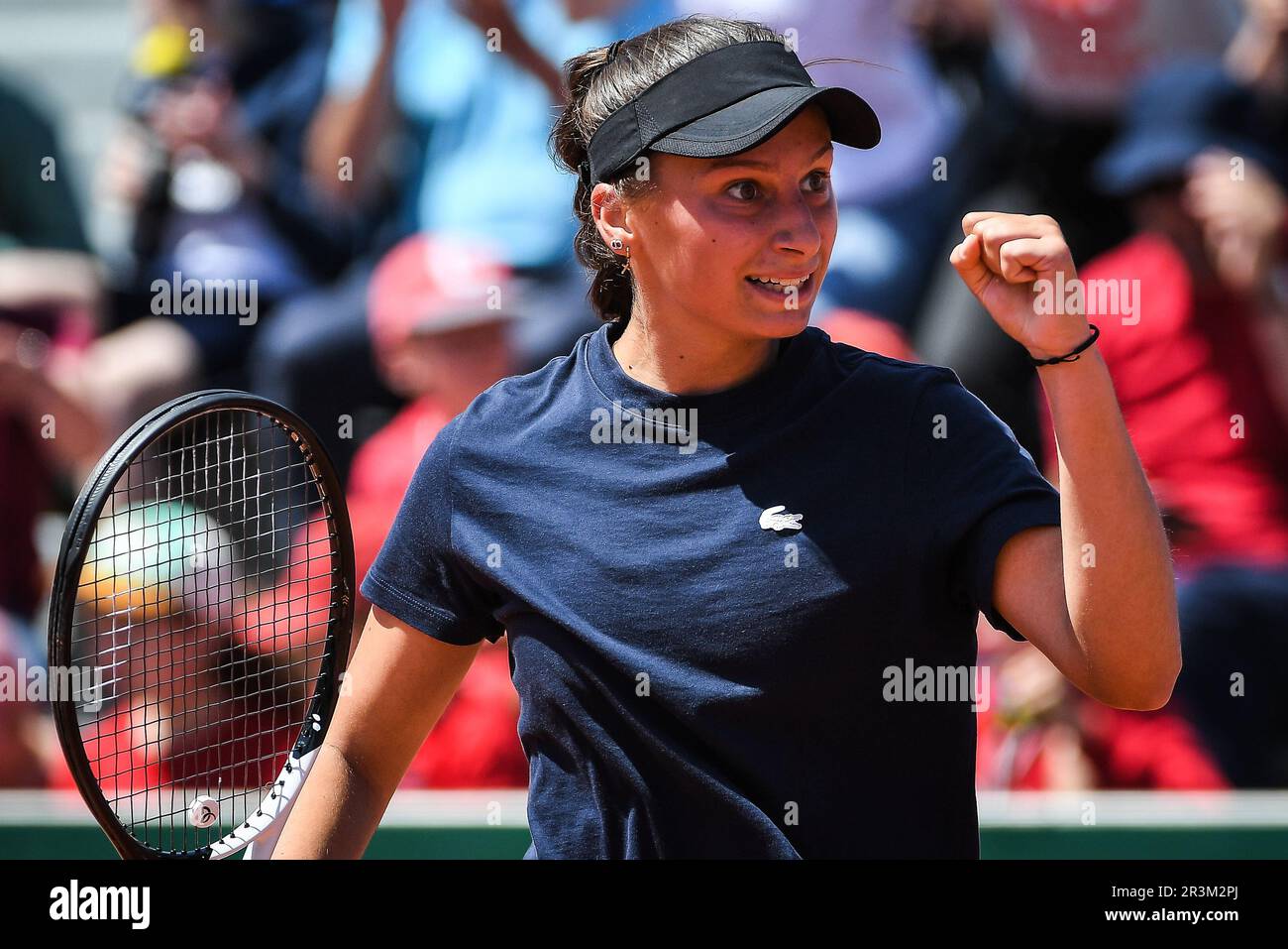 Nina RADOVANOVIC of France celebrates his point during the third ...