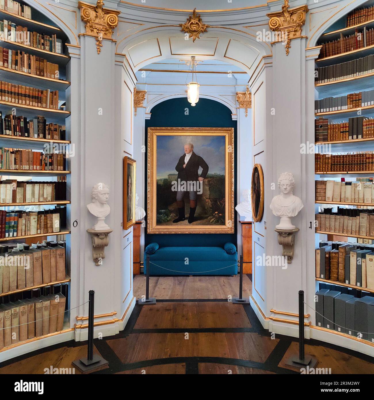 Duchess Anna Amalia Library, Rococo Hall, UNESCO World Heritage, Weimar ...