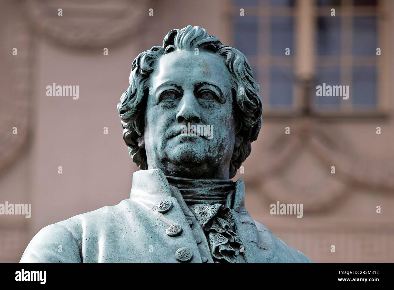 Johann Wolfgang von Goethe, Portrait, Doppelstandbild Goethe-Schiller ...