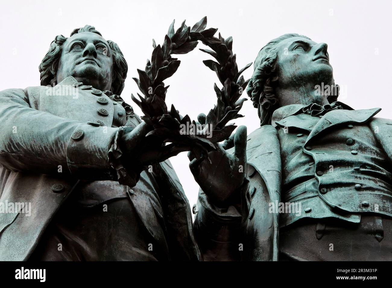 Double statue Goethe Schiller Monument by Ernst Rietschel, Weimar ...