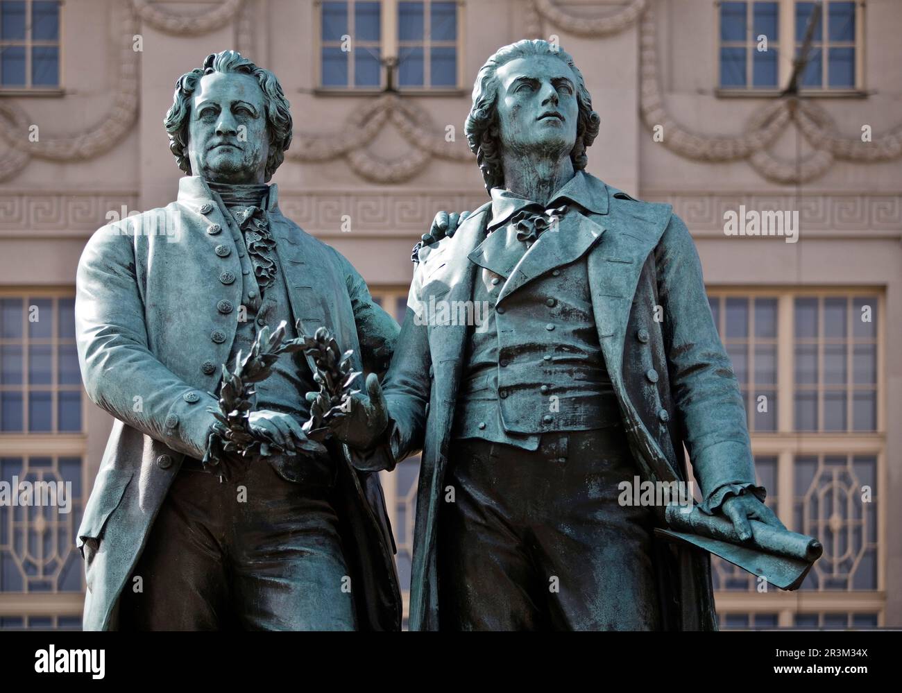 Doppelstandbild Goethe-Schiller-Denkmal von Ernst Rietschel, Friedrich ...