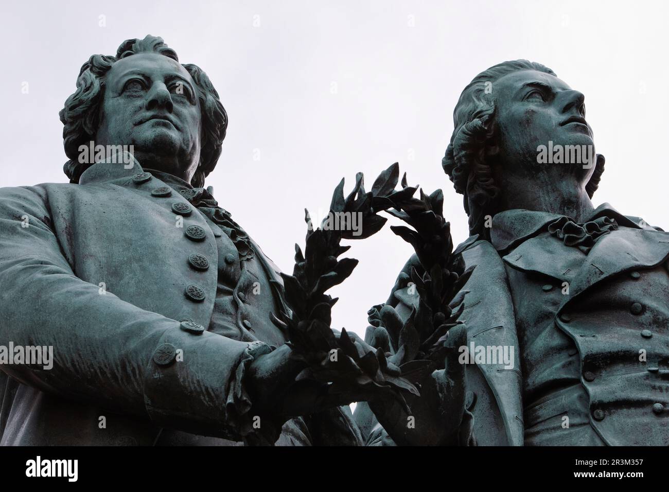 Double statue Goethe Schiller Monument by Ernst Rietschel, Weimar ...
