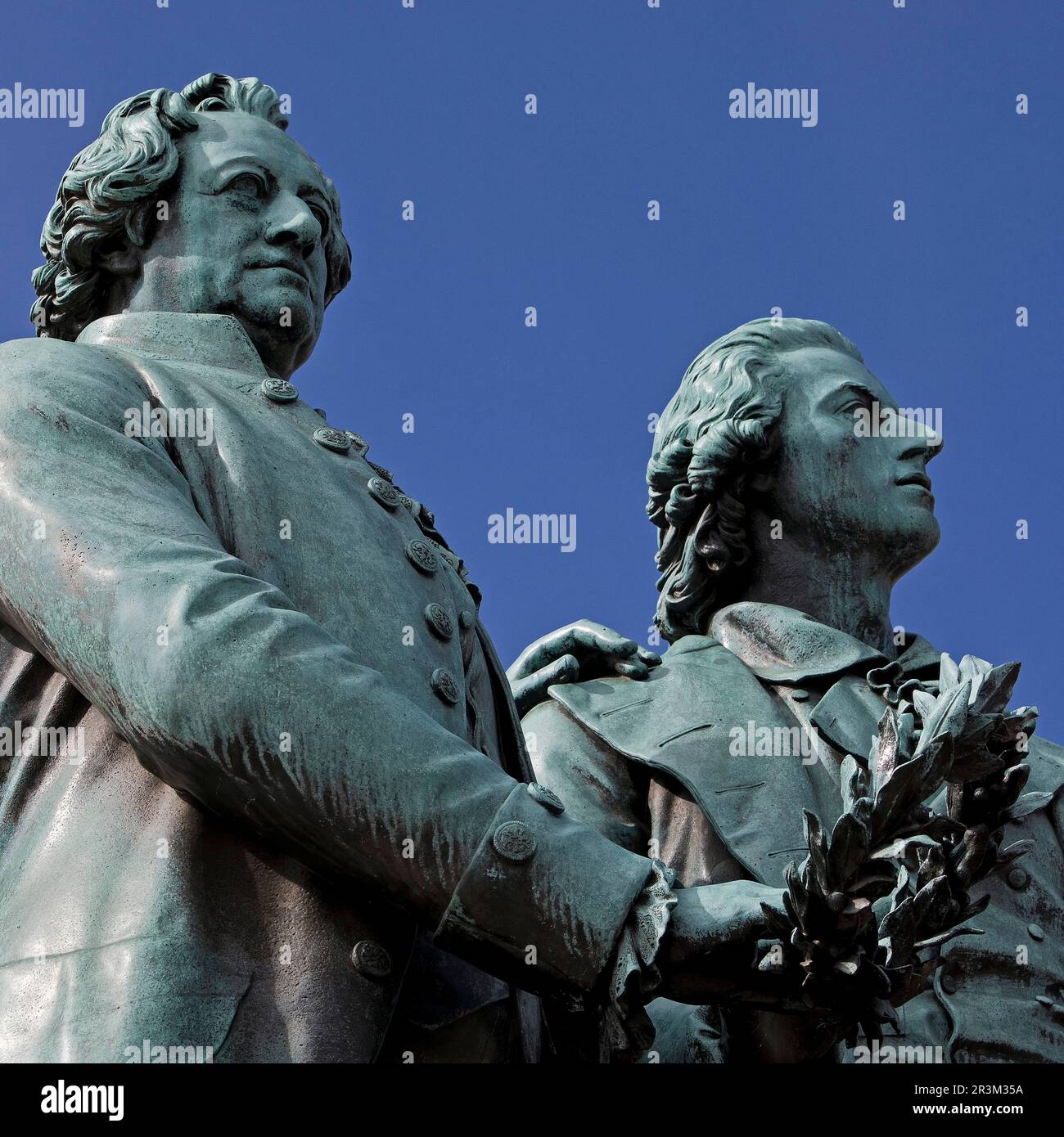 Double statue Goethe Schiller Monument by Ernst Rietschel, Weimar ...