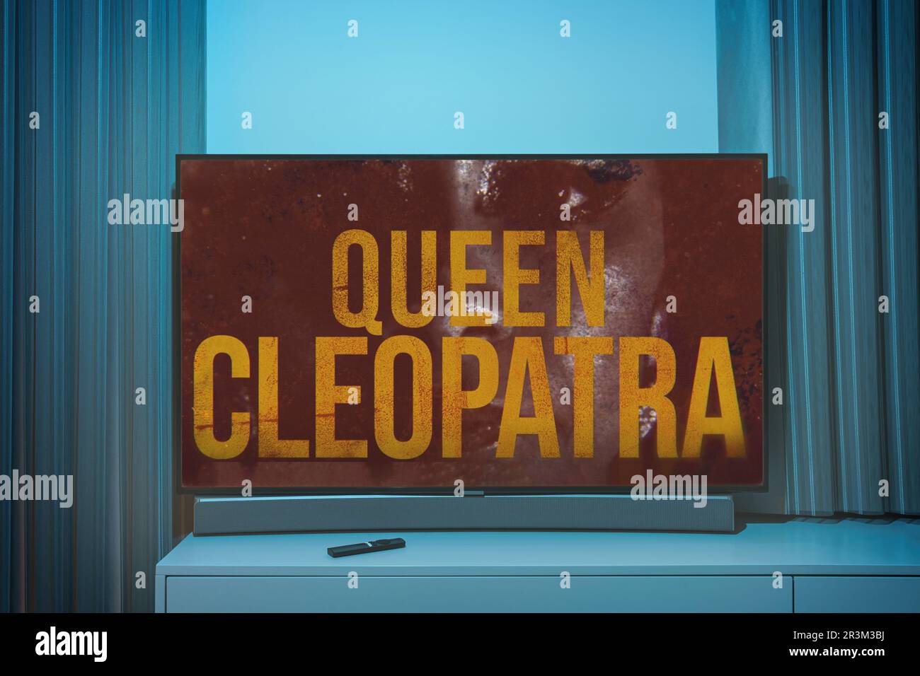 Netflix TV show Queen Cleopatara on Television Stock Photo - Alamy