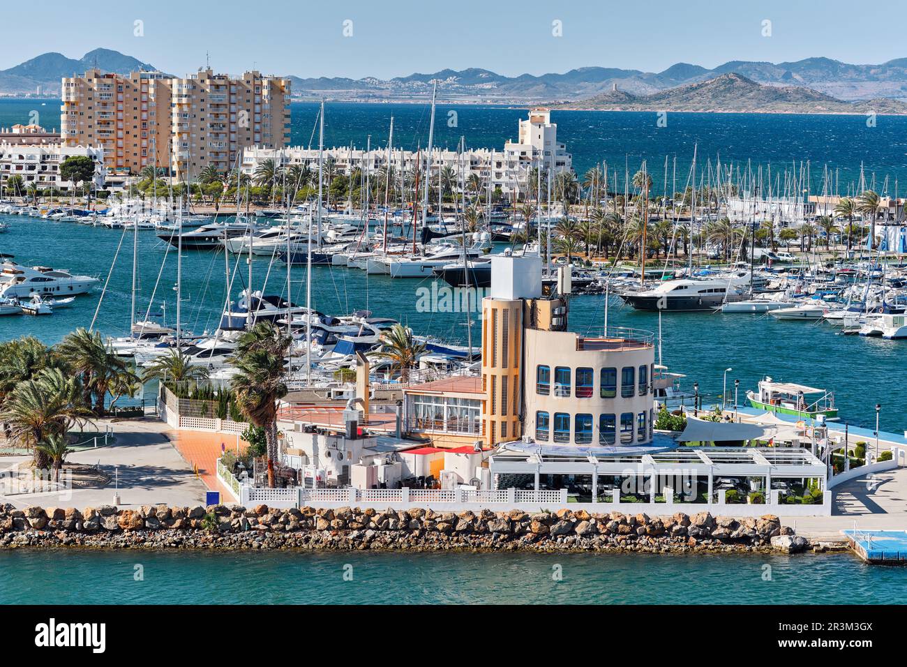 Marina in the spanish town of La Manga del Mar Menor. Murcia. Spain ...