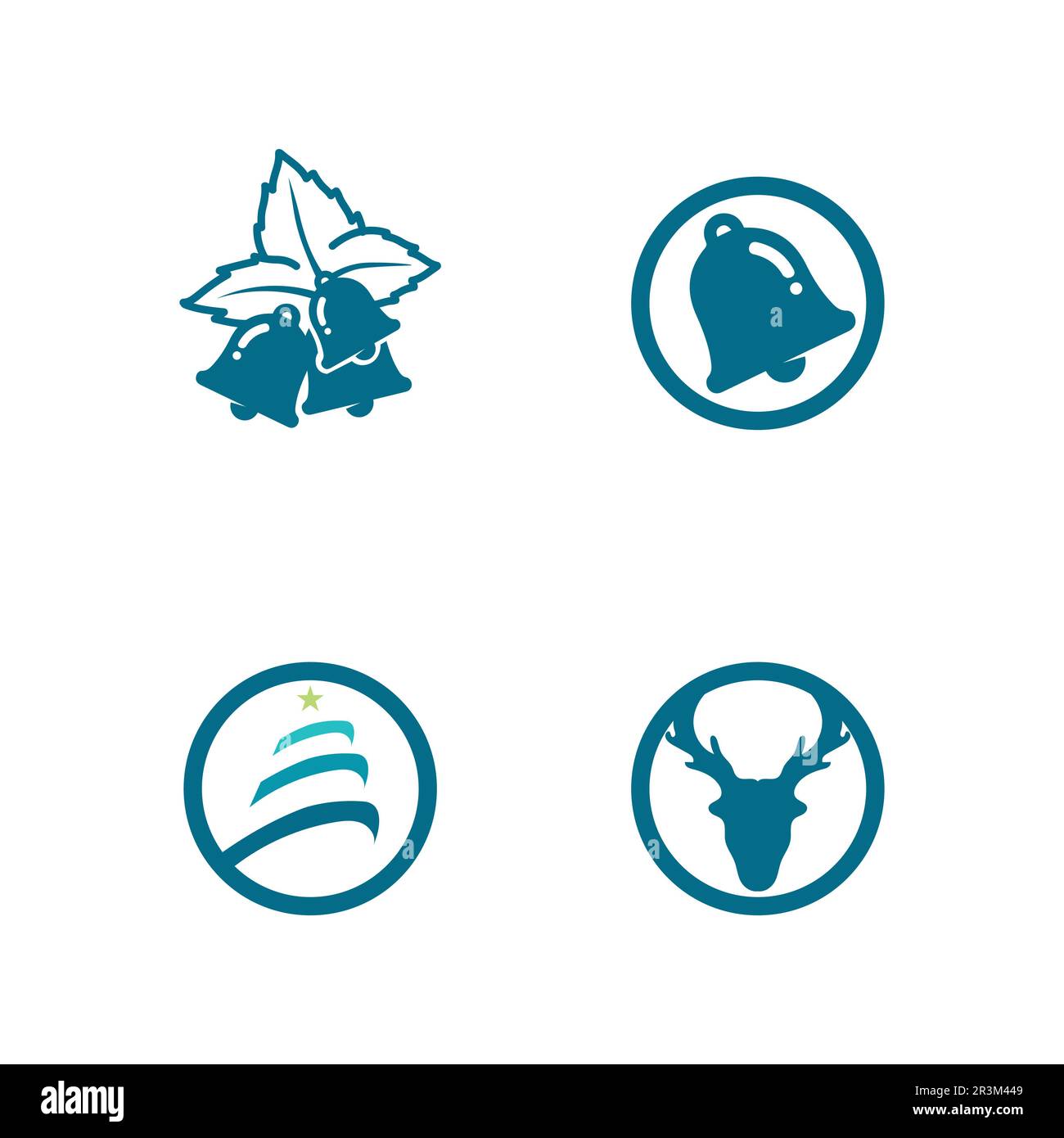 merry christmas vector icon logo and design snow logo graphic Stock ...
