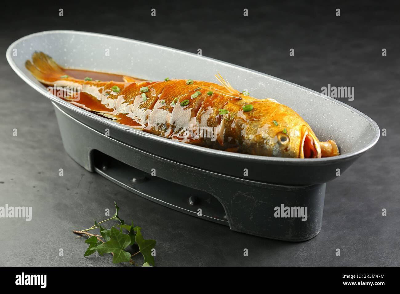 Chinese Cuisine Braised Yellow Crocker Fish Stock Photo - Alamy