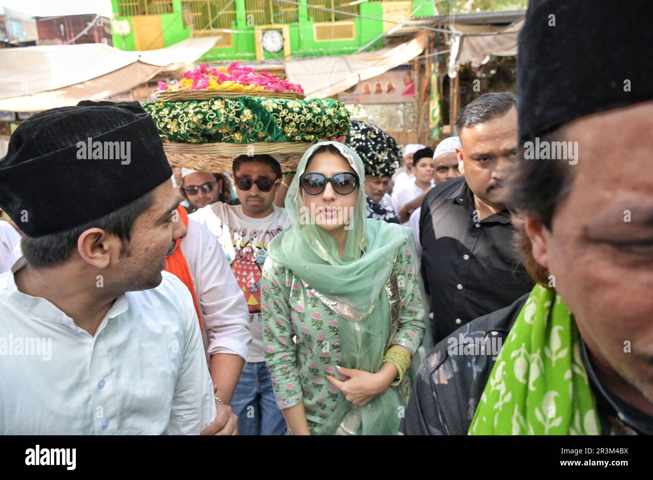 Ajmer, India. 21st May, 2023. Bollywood actress Sara Ali Khan visited Ajmer Sharif Dargah, to ...