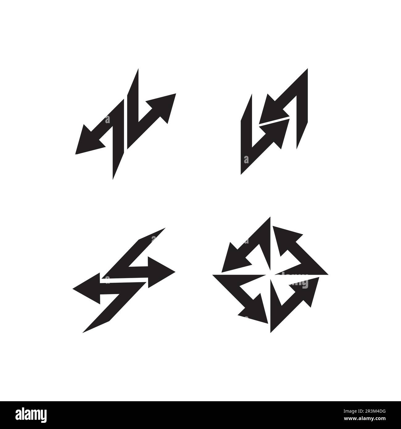 Arrow vector illustration icon Logo Template design Stock Vector Image ...