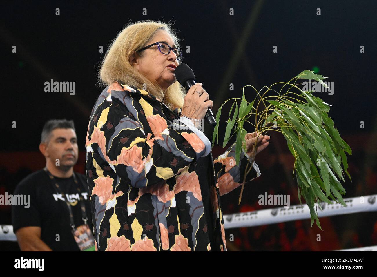 Aunty Joy Murphy Wandin speaks during a Welcome to Country at Margaret ...