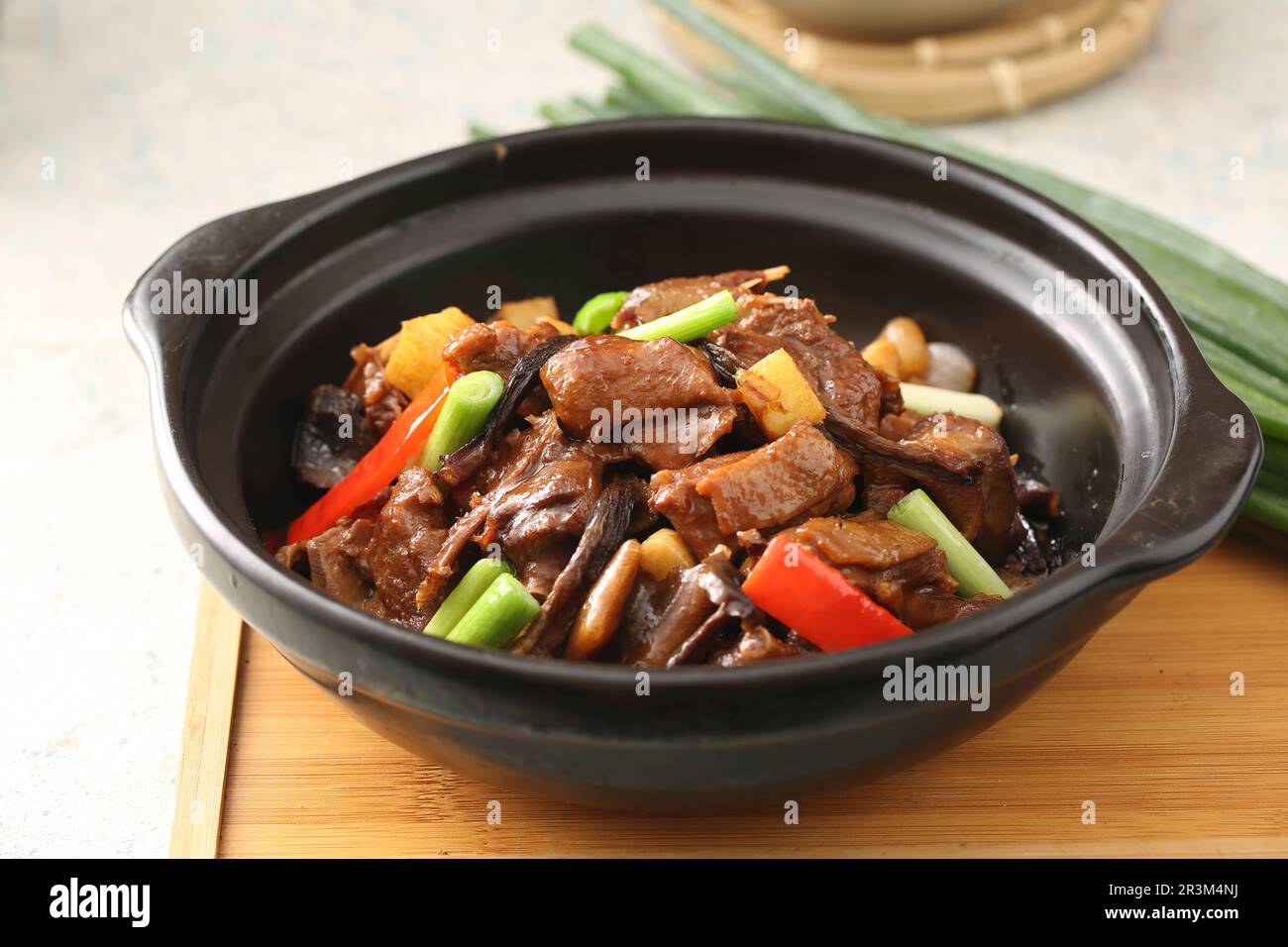 griddle cooked duck，Spicy Stir fried duck with green pepper，Dry Pot ...
