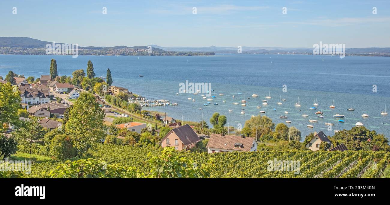 Lake Constance Panorama Stock Photo - Alamy