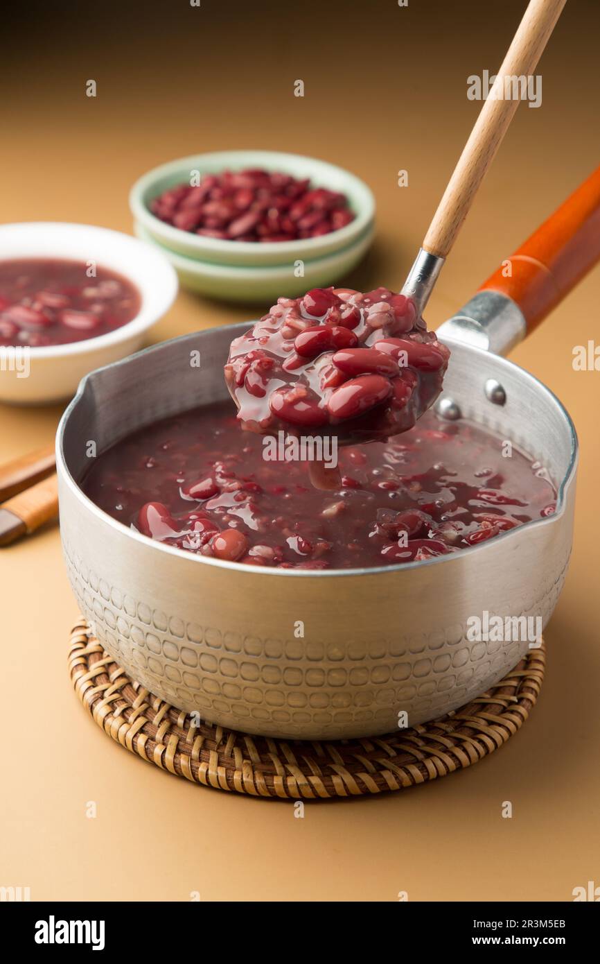 Red Bean Congee, Porridge with Nuts with Dried Fruits (Eaten on the ...