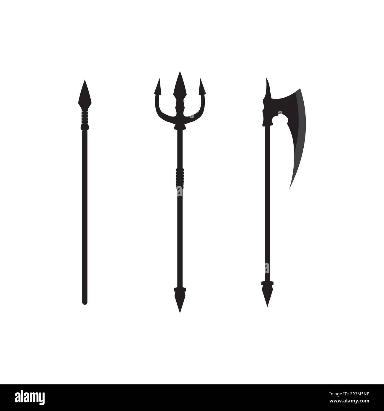 Cross swords, saber and blade logo icon flat Simple vector symbol and ...