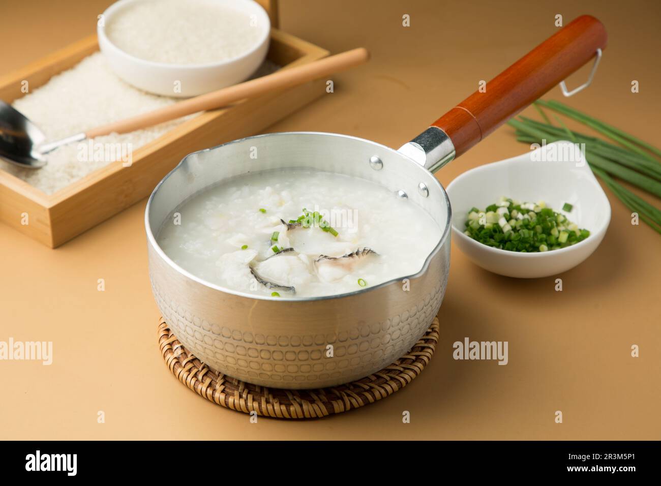 Fish Porridge,rice soup with sliced Tilapia fish.Asian breakfast style ...