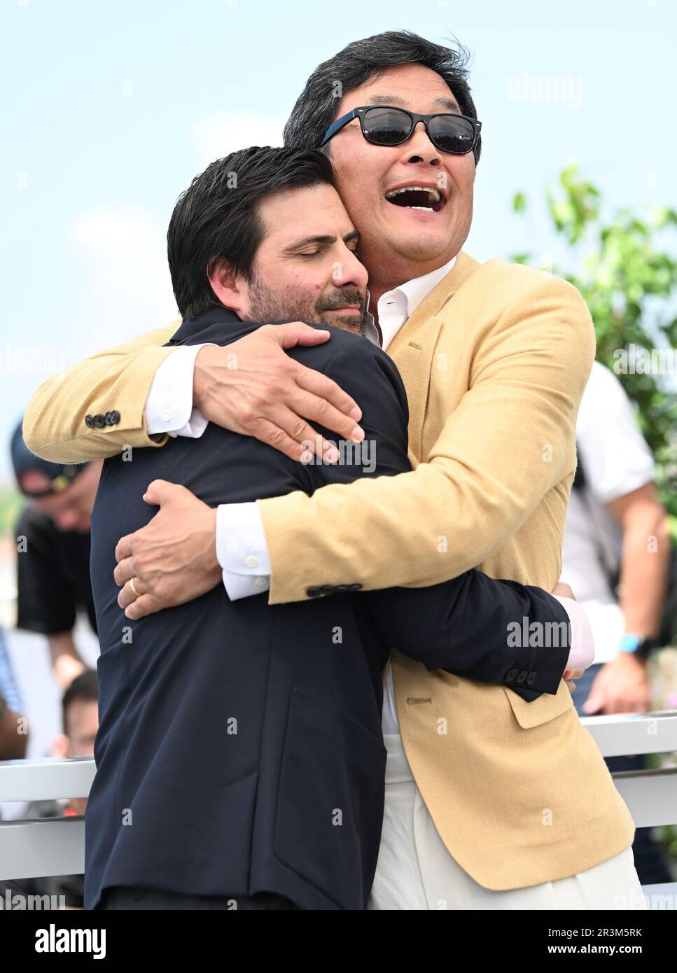 Cannes, France. 24th May, 2023. American actors Steve Park and Jason ...