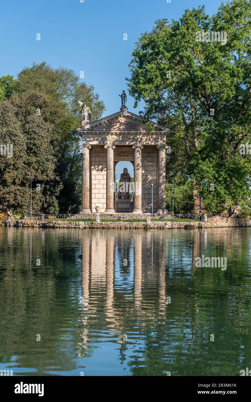 Sunny Day And Greenery In Rome, Italy Park Stock Photo - Alamy