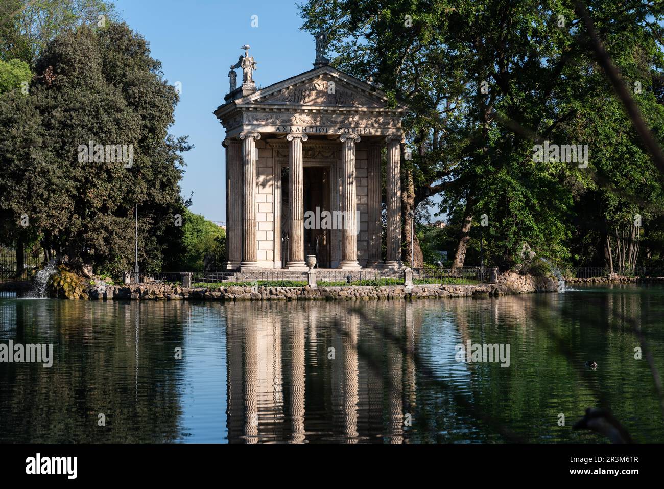 Sunny Day And Greenery In Rome, Italy Park Stock Photo - Alamy