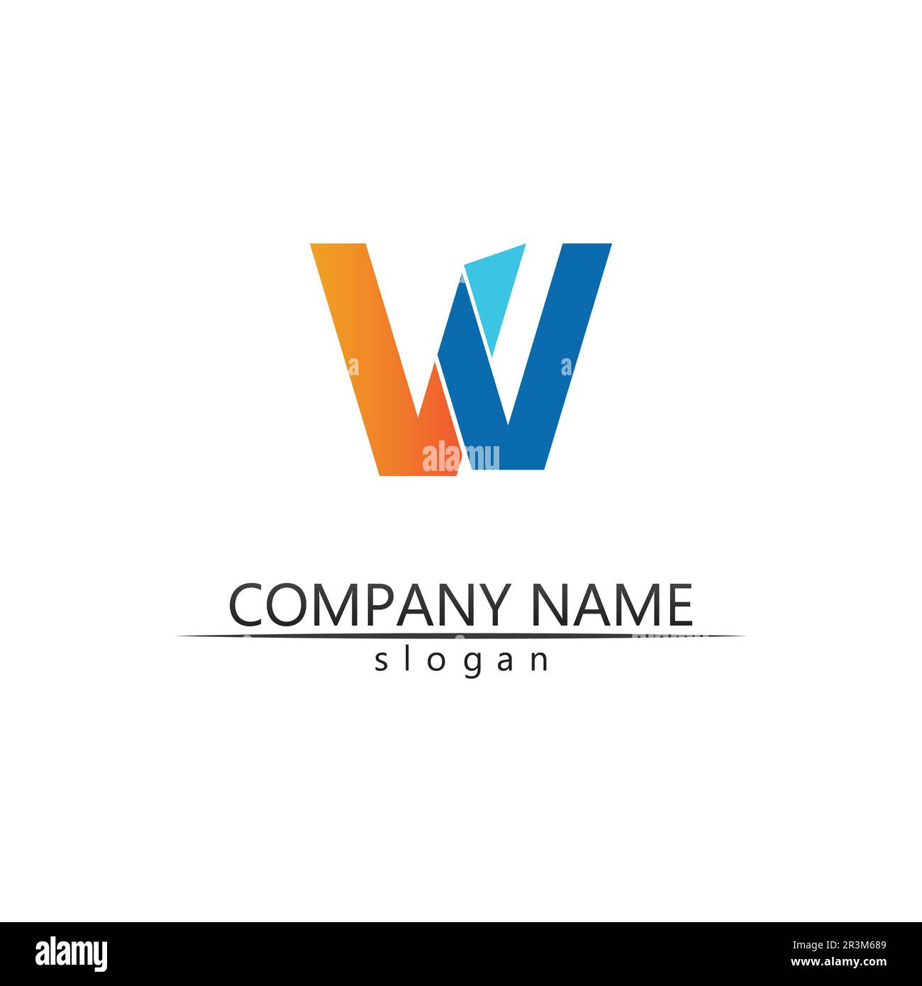 V letter logo hi-res stock photography and images - Alamy