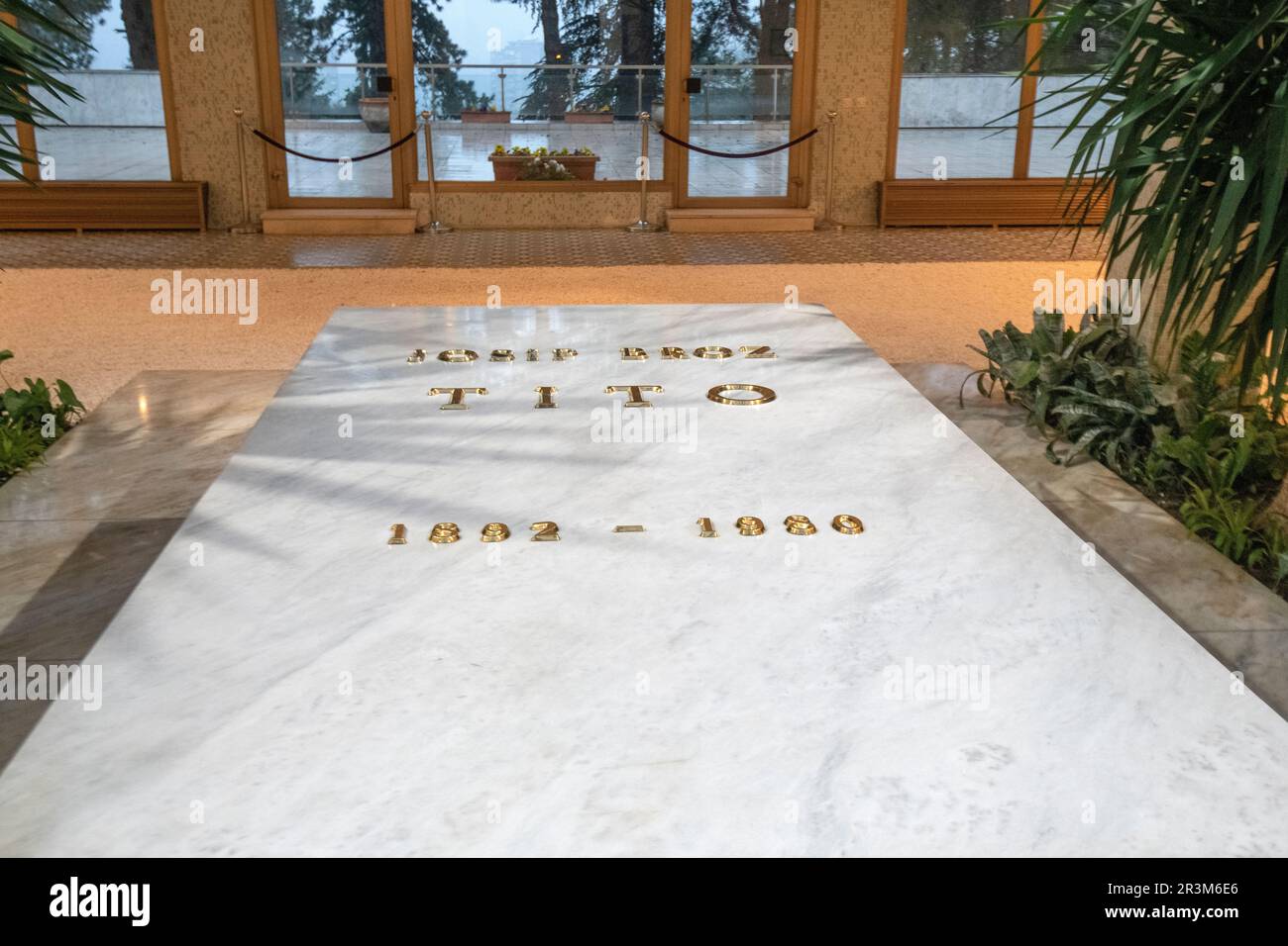 Josip Broz Tito tomb. Museum of Yugoslavia. Belgrade, Serbia Stock ...