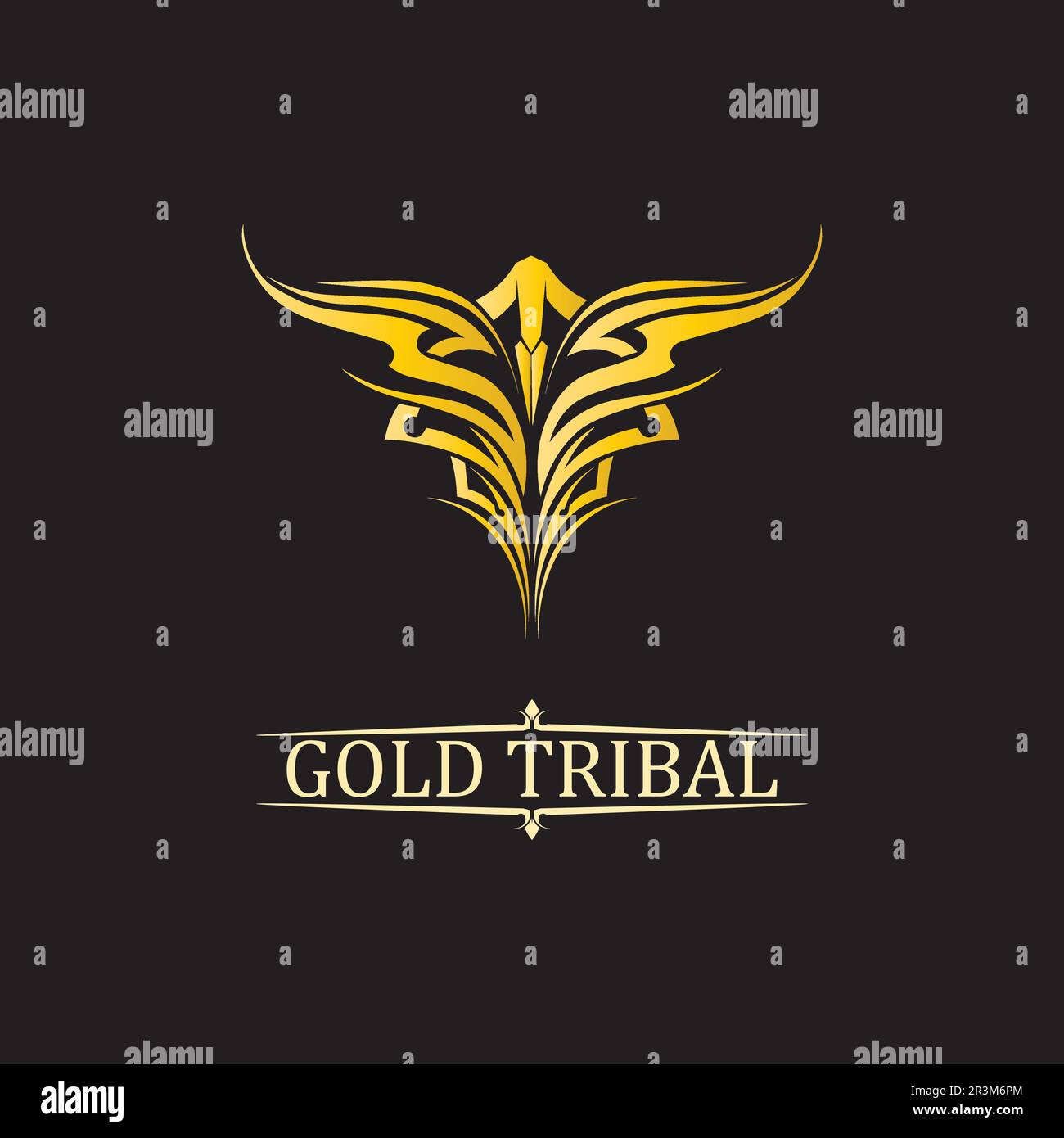 Black wing logo symbol for a professional designer Stock Vector Image ...