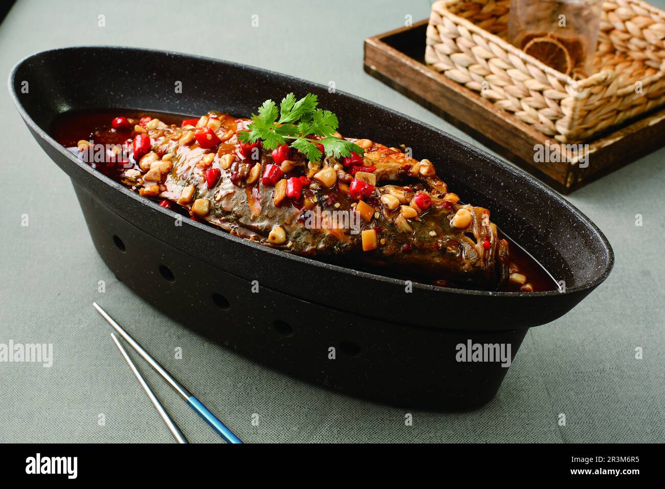 Chinese Anhui cuisine Stinky Mandarin Fish Stock Photo - Alamy