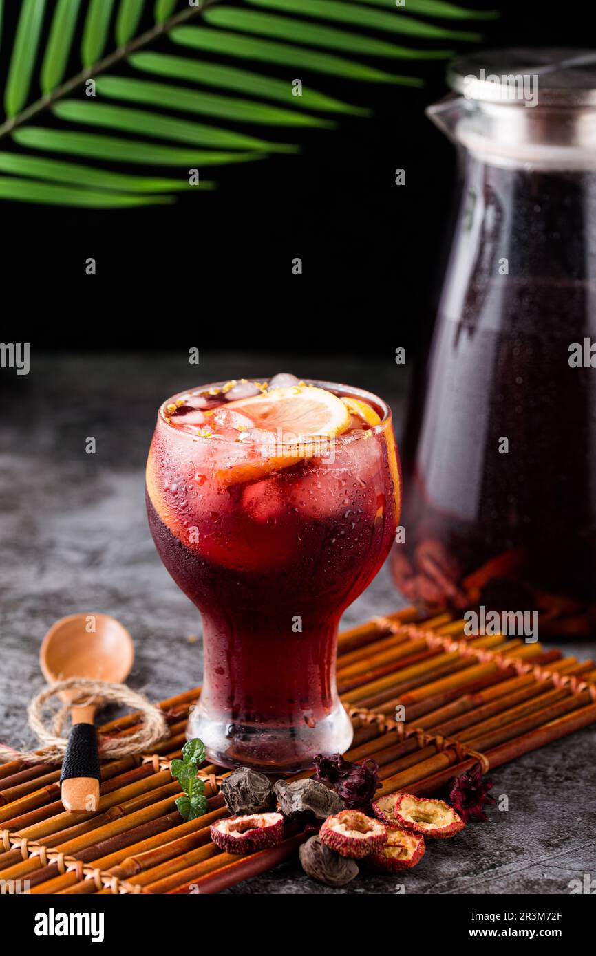 Sour Plum Drink , Suan mei tang Stock Photo - Alamy