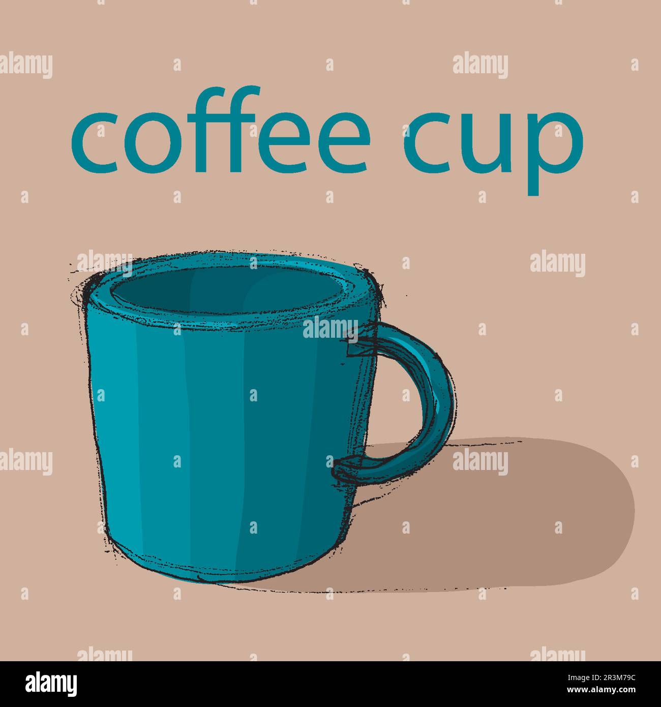 Coffee pencil Stock Vector Images - Alamy