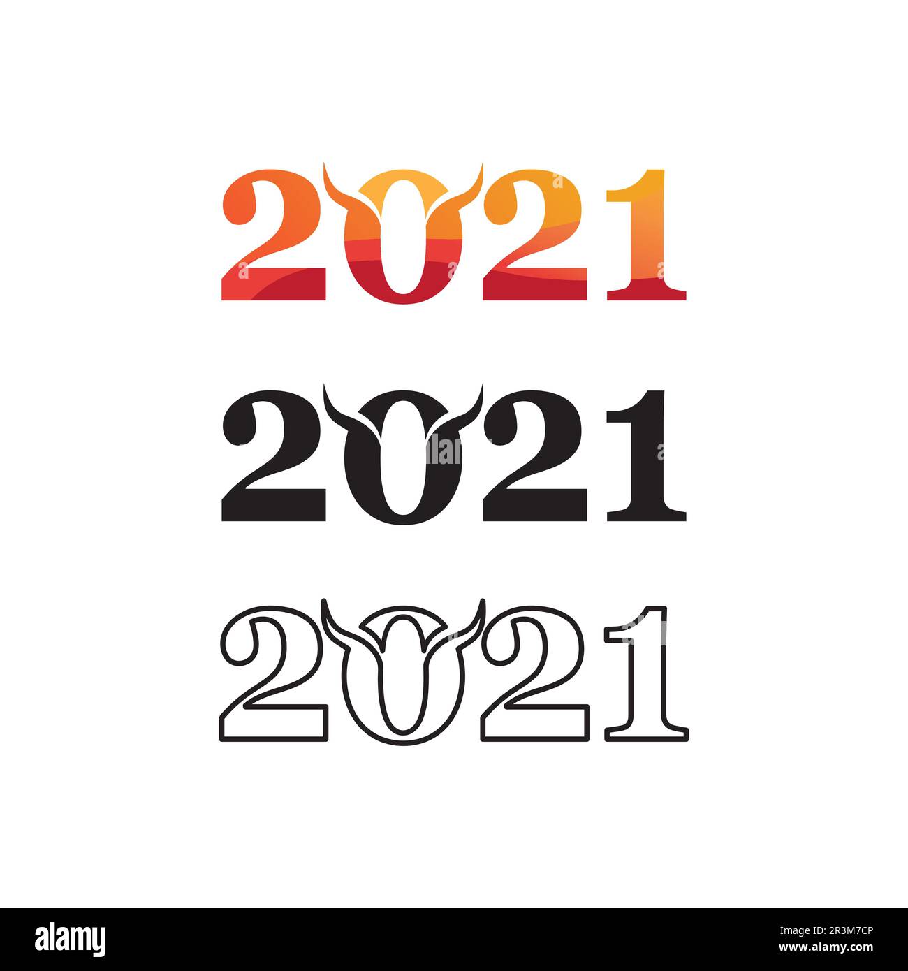 Vector numeric template design Cut Out Stock Images & Pictures - Alamy