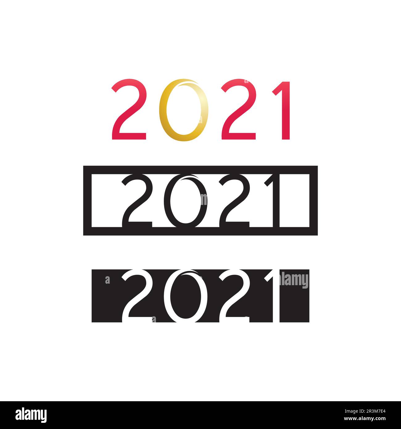 Number 21 logo design Cut Out Stock Images & Pictures - Alamy