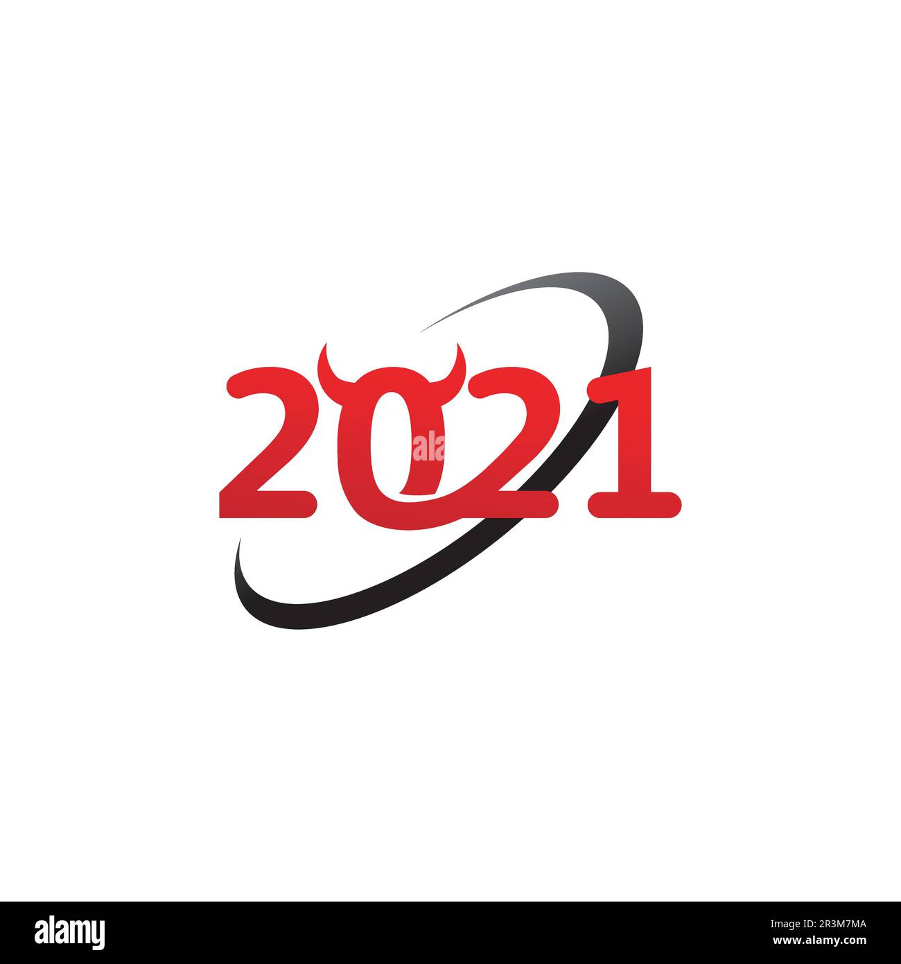 Number 21 logo design Cut Out Stock Images & Pictures - Alamy