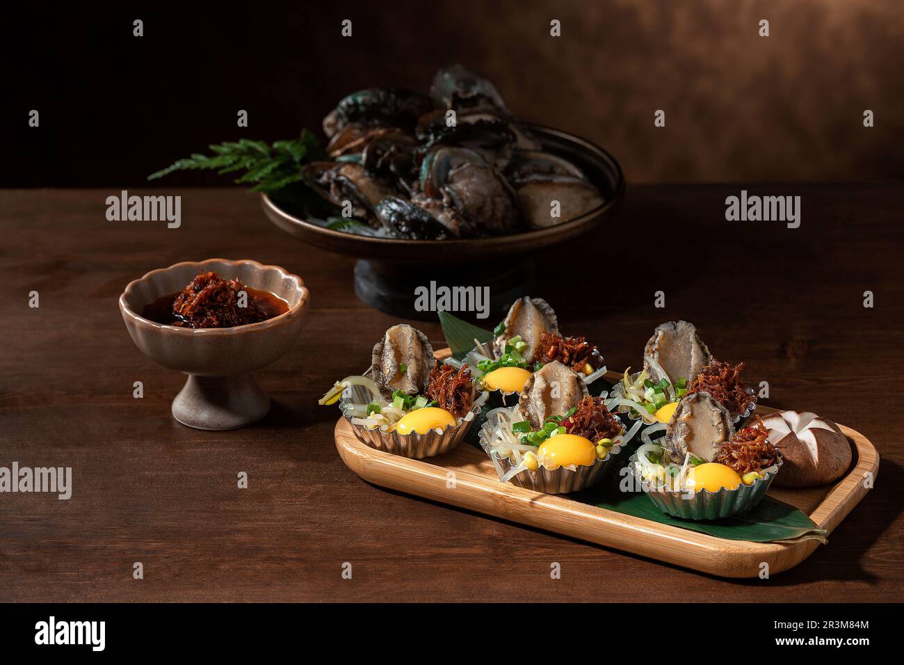 grilled Abalone in X.O. Sauce Stock Photo - Alamy