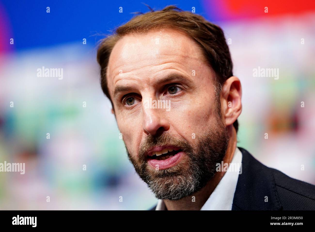 England manager Gareth Southgate during a press conference at Wembley ...